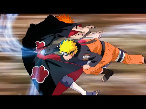 Naruto finish Pain using Rasengan before Pain recovers his Shinra Tensei