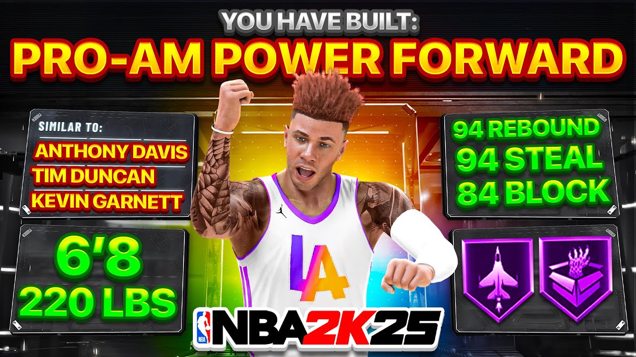 THE #1 POWER FORWARD BUILD IN NBA 2K25! - YouTube