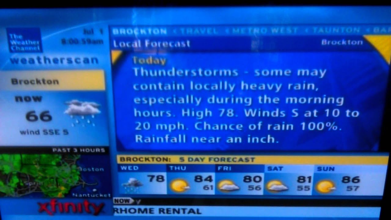 Xfinity Weatherscan Intellistar Local Weather Channel