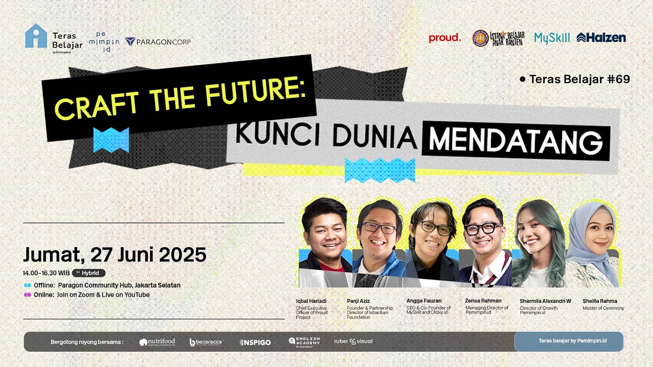 Teras Belajar #69 “Craft The Future: Kunci Dunia Mendatang” - YouTube