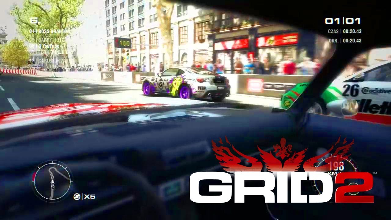GRID 2 - More Realistic Camera from cockpit, in-car - Extra MOD ! - YouTube
