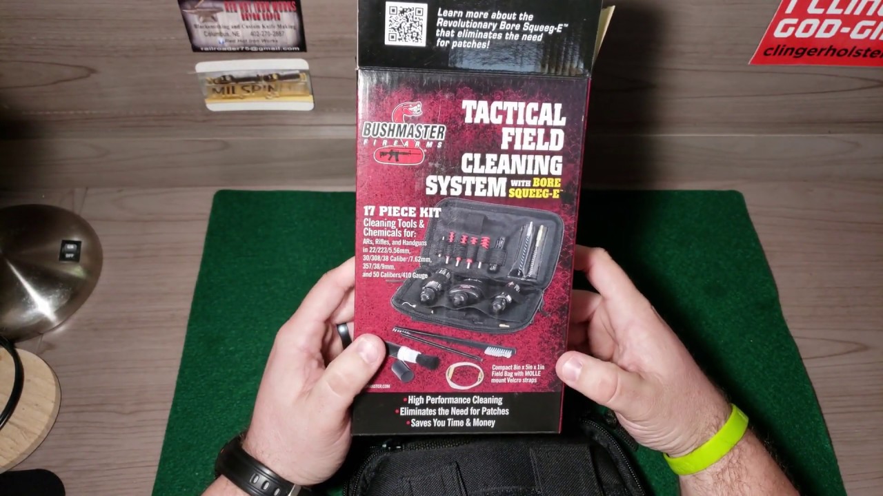 Bushmaster Tactical Field Cleaning System with Bore Squeeg-e Unboxing ...