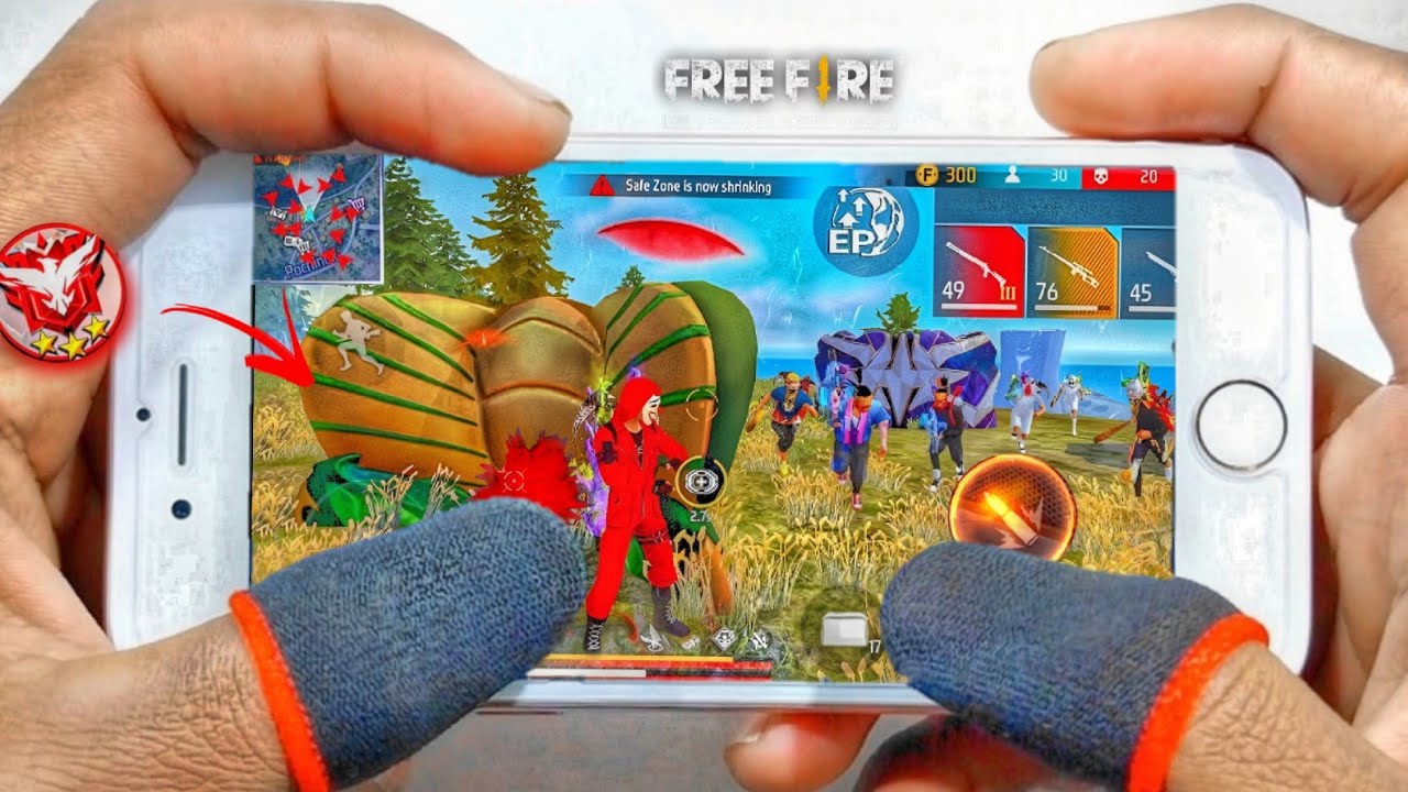 Iphone 6s Free Fire Gameplay ⚙️Settings Free Fire max HUD+DPI+ MACRO 1 ...