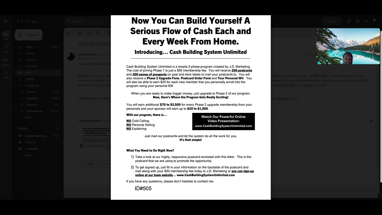 CASH BUILING SYSTEM UNLIMITED POST CARDS BUSINESS! - YouTube
