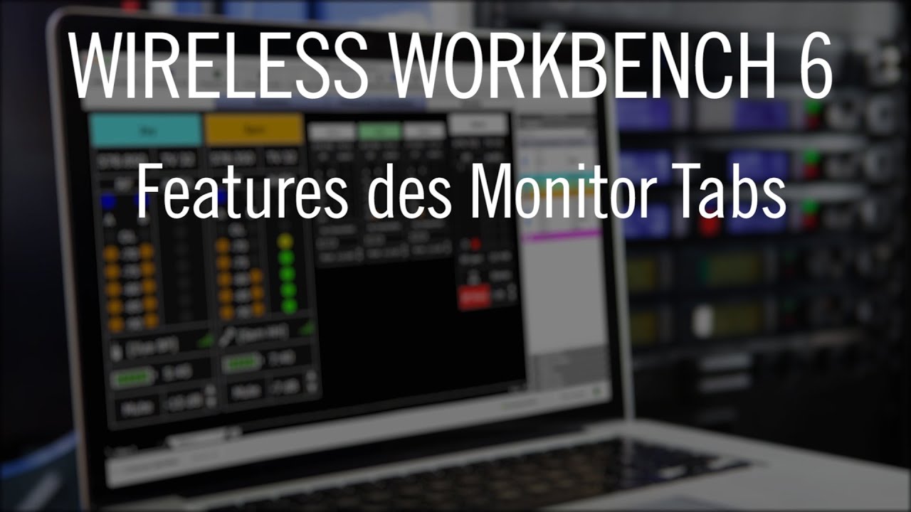 Shure Wireless Workbench 6: Monitor Tab - YouTube