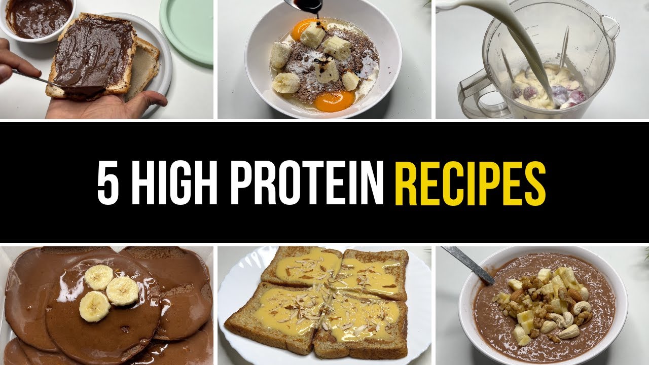 5 Easy & Tasty Recipes using whey protein ! - YouTube