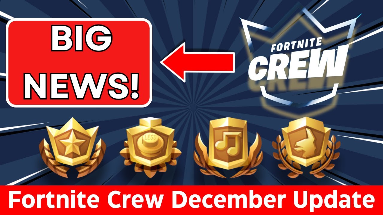 Fortnite Crew December Update - LEGO Pass, Music Pass & New Benefits ...