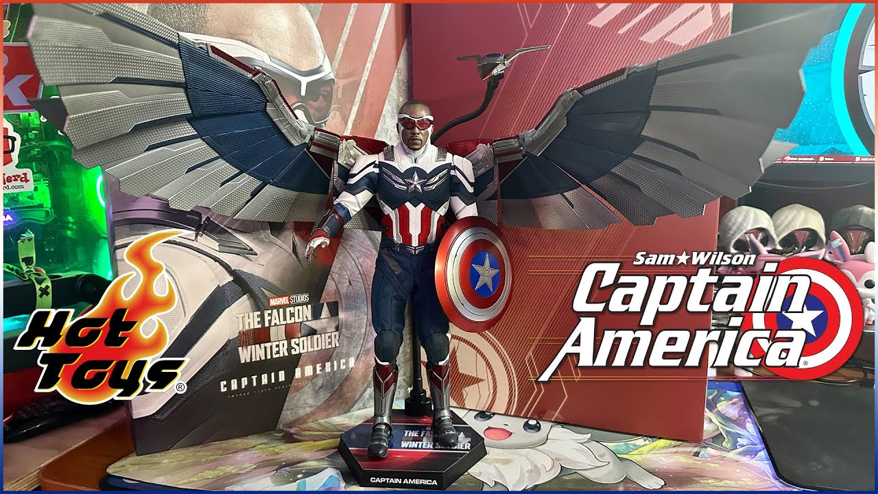 Hot Toys Captain America Sam Wilson Sixth Scale Figure Unboxing - YouTube