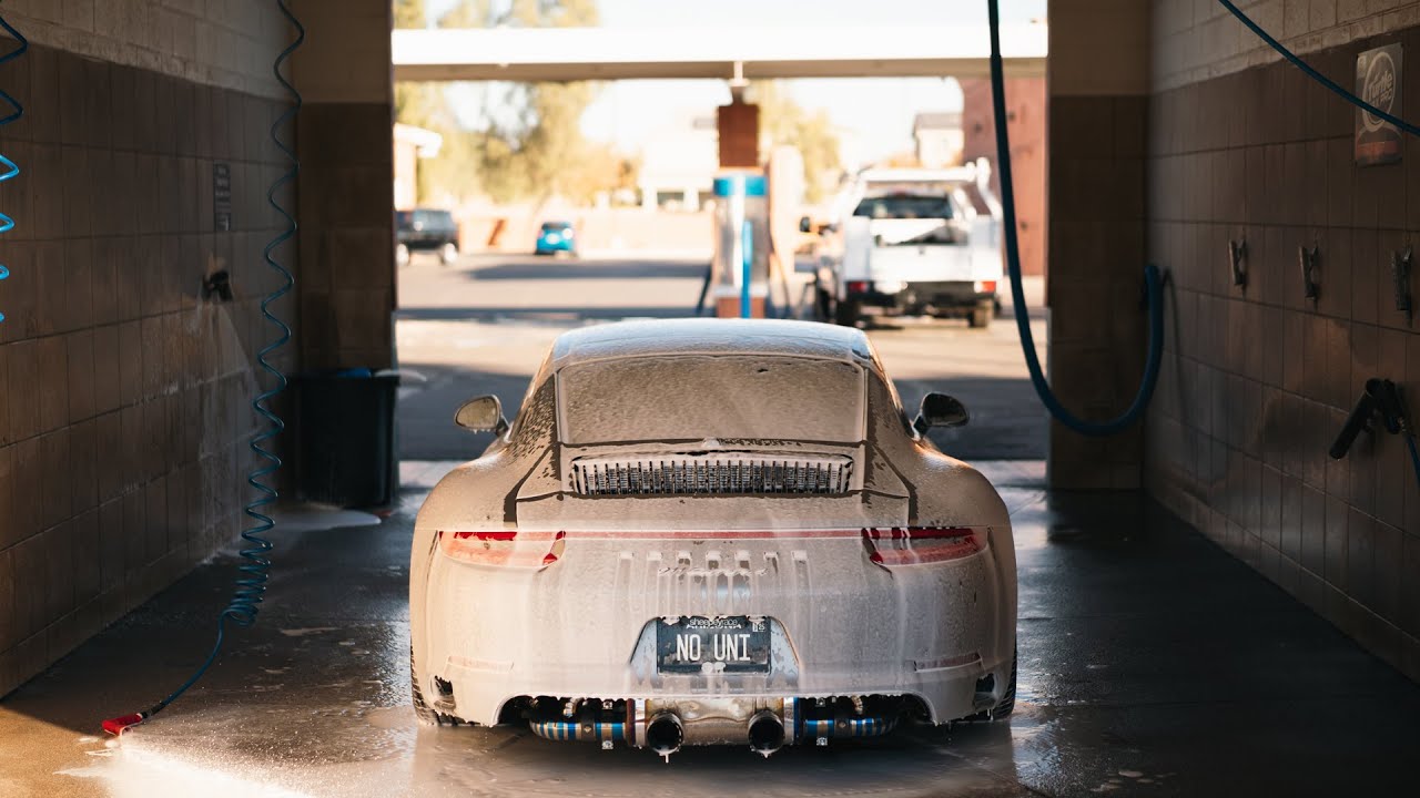 clean car morning drive (Modified Porsche 911 POV Titanium Exhaust ASMR ...