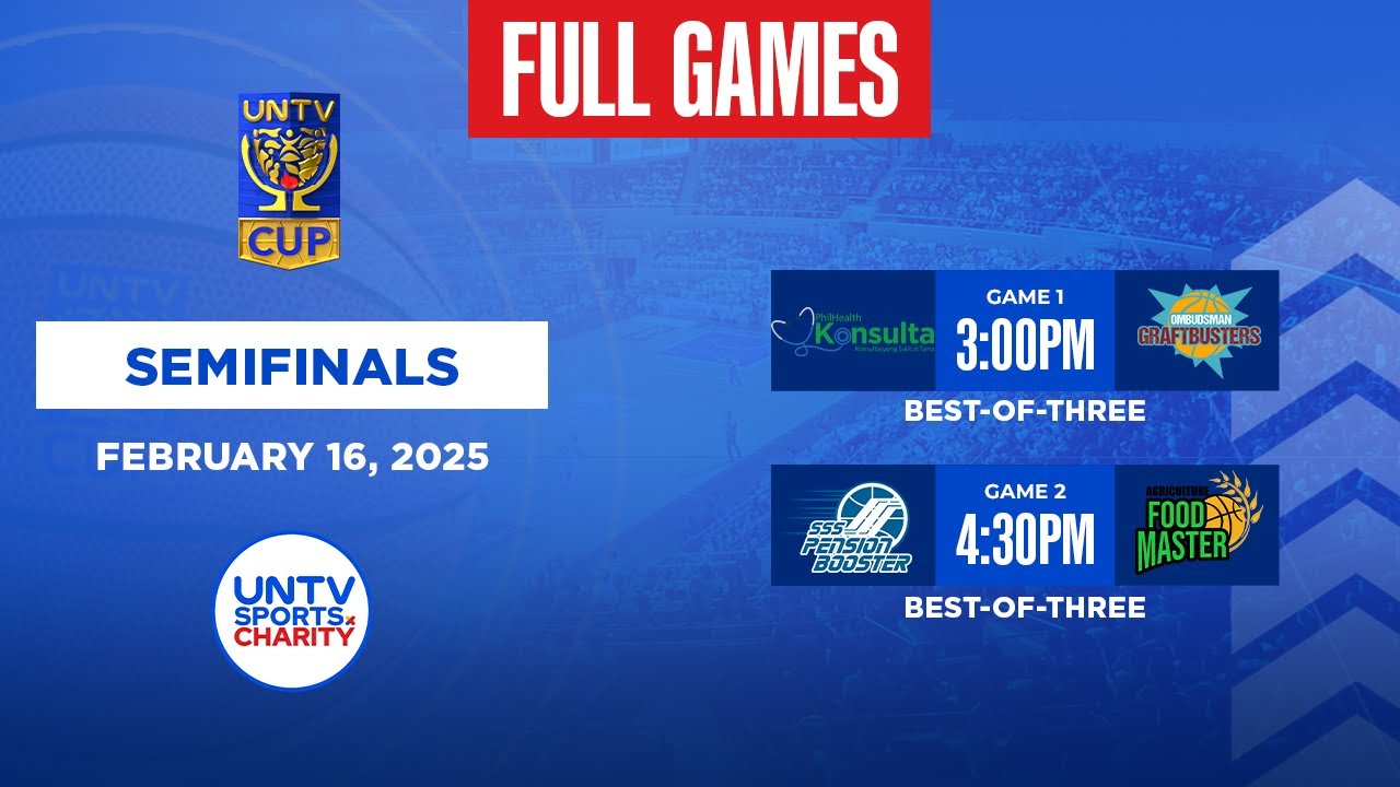 LIVE FULL GAMES: UNTV Cup Season 11 Best-of-Three Semifinals at Paco ...