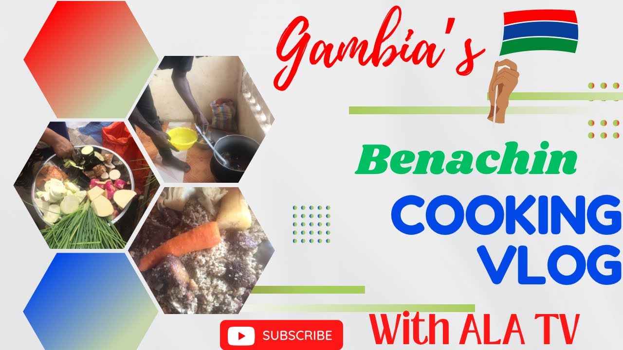 Food vlog Cooking Benachin in Gambia see how 10$ feeds a large family # ...