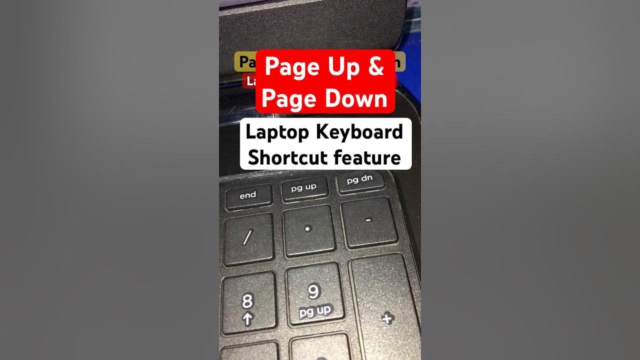 Page Up And Page Down Laptop Keyboard Shortcut Keys - YouTube
