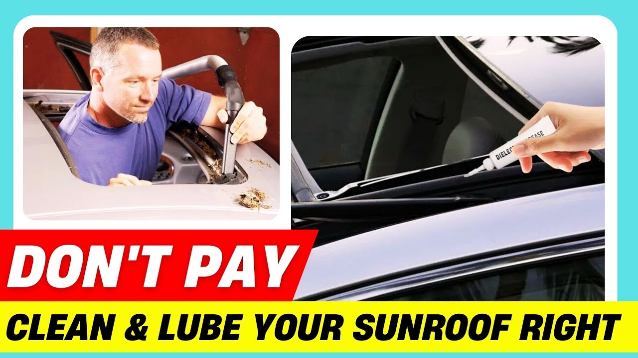 How to Clean and Lubricate A Slow or Sticking Sunroof Mechanism - YouTube