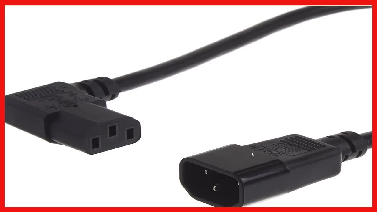 Great product - Monoprice Left Angle Extension Cable - 2 Feet - Black ...