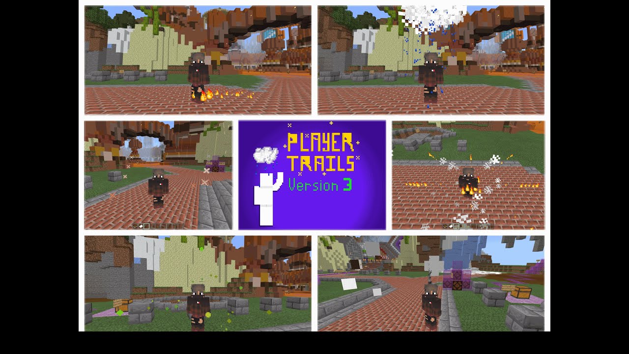 Player Particle Trails Version 3 // Minecraft bedrock function Pack ...