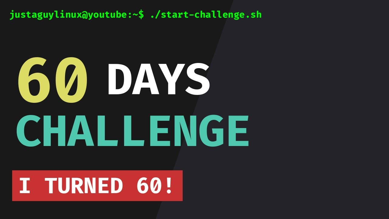 Day 1: Turning 60, Doing 60 Videos in 60 Days - Challenge Announcement ...