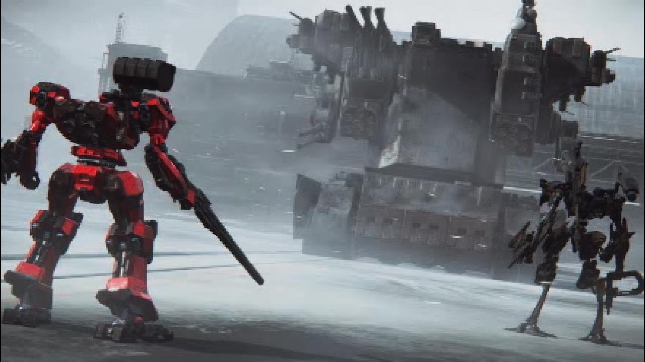 Armored Core 6 - HA-T-102 Juggernaut Boss Fight - YouTube