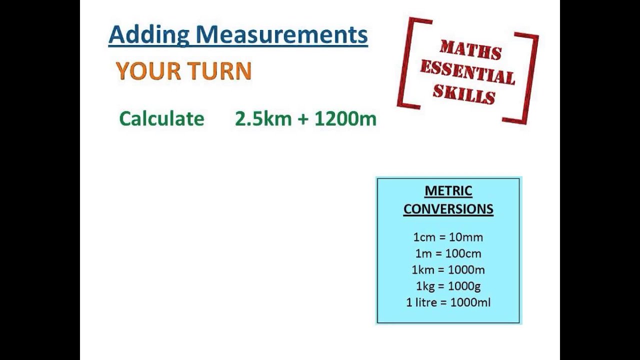 Essential Skills - Measurements - YouTube