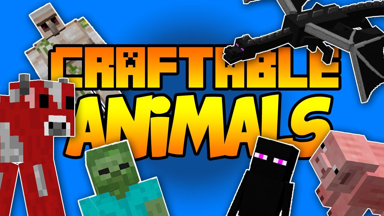 Minecraft 1.6.4 Mod Showcase! CRAFTABLE ANIMALS! - YouTube