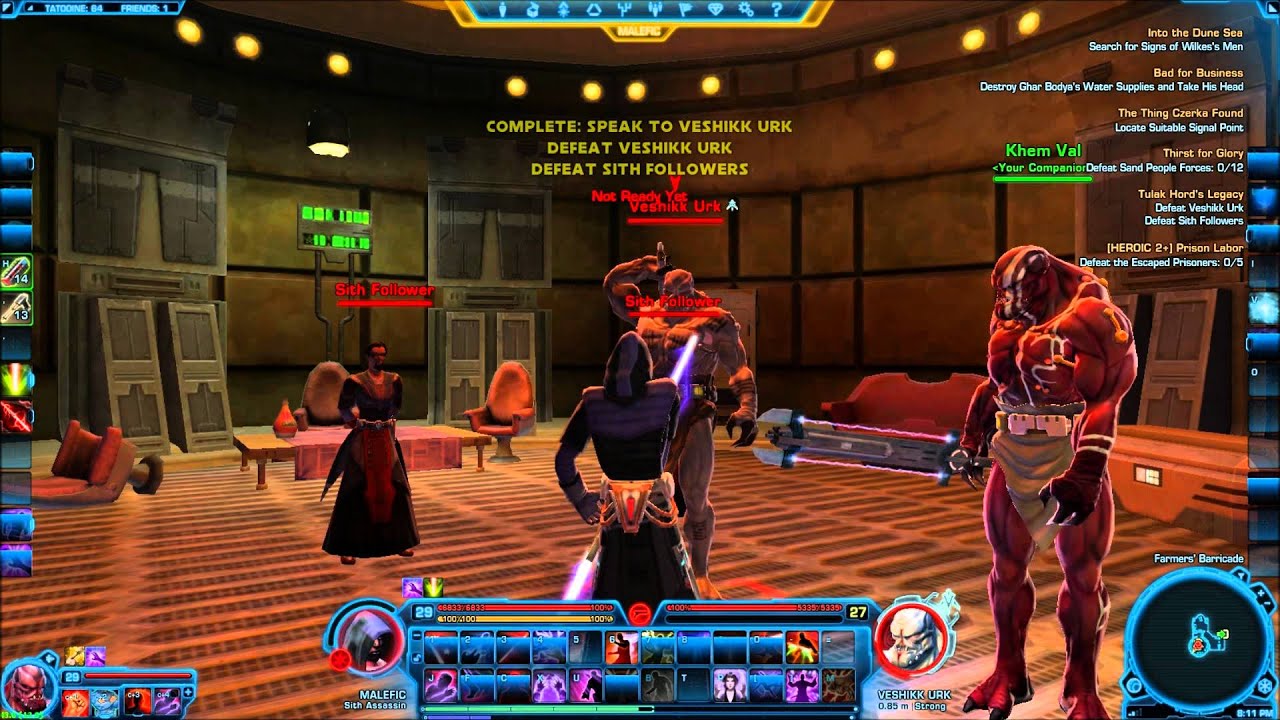 SWTOR SI Sixth Conversation with Khem Val - Tulak Hord's Legacy - YouTube
