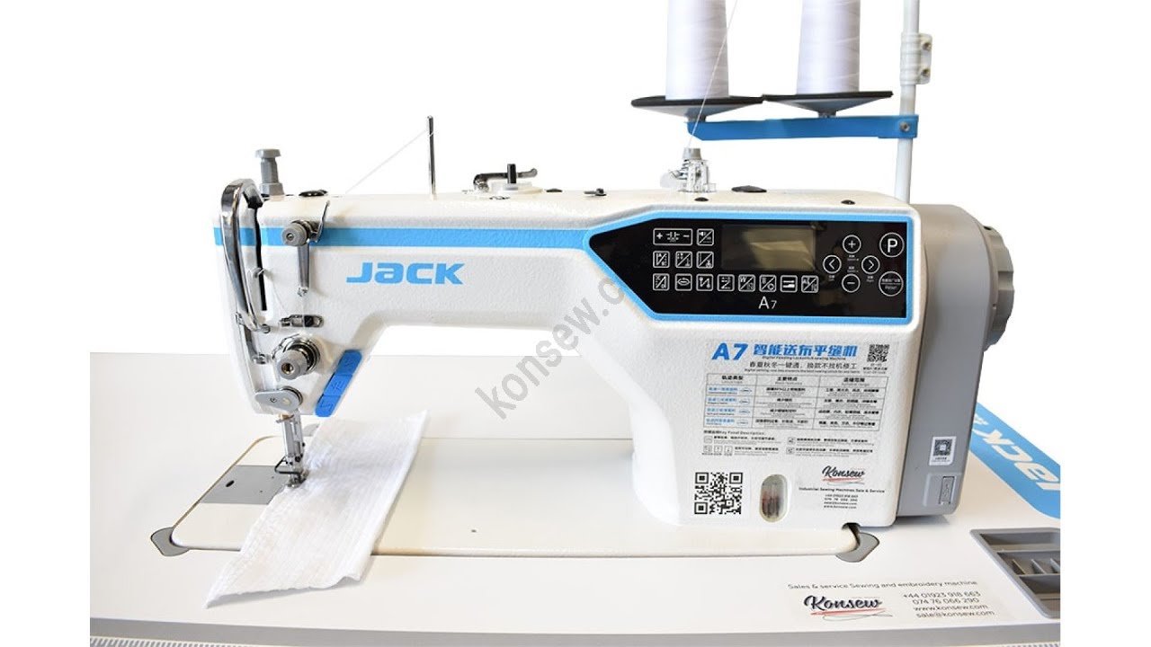 Jack A7-D Digital Feeding Computerised Single Needle Lockstitch Machine ...