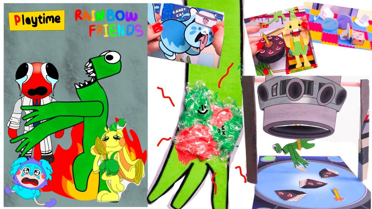DIY♥ Rainbow Friends VS Poppy Playtime Green's Revenge Story Gaming ...