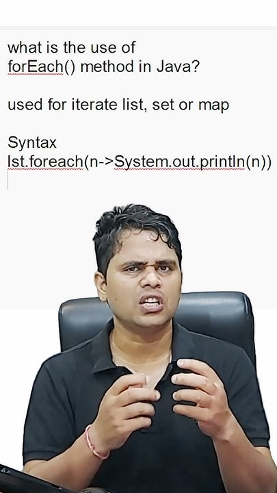 Interview Question 49 Foreach Method In Java Youtube