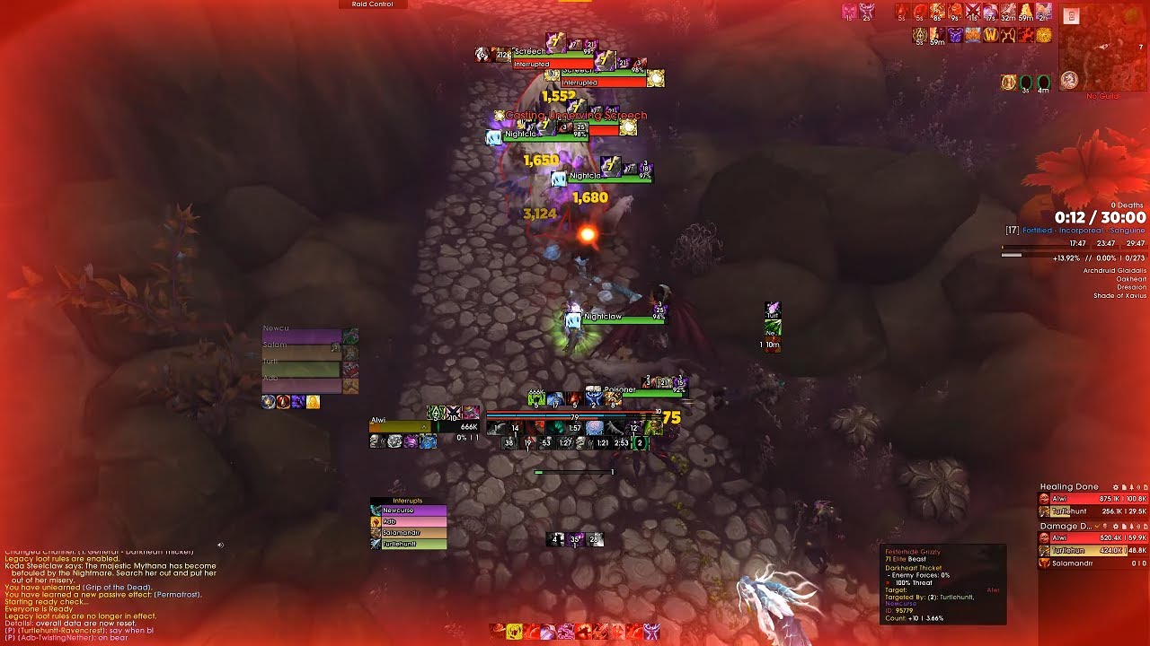 Blood Death Knight Tank POV Darkheart Thicket Mythic +17 | Fortified ...