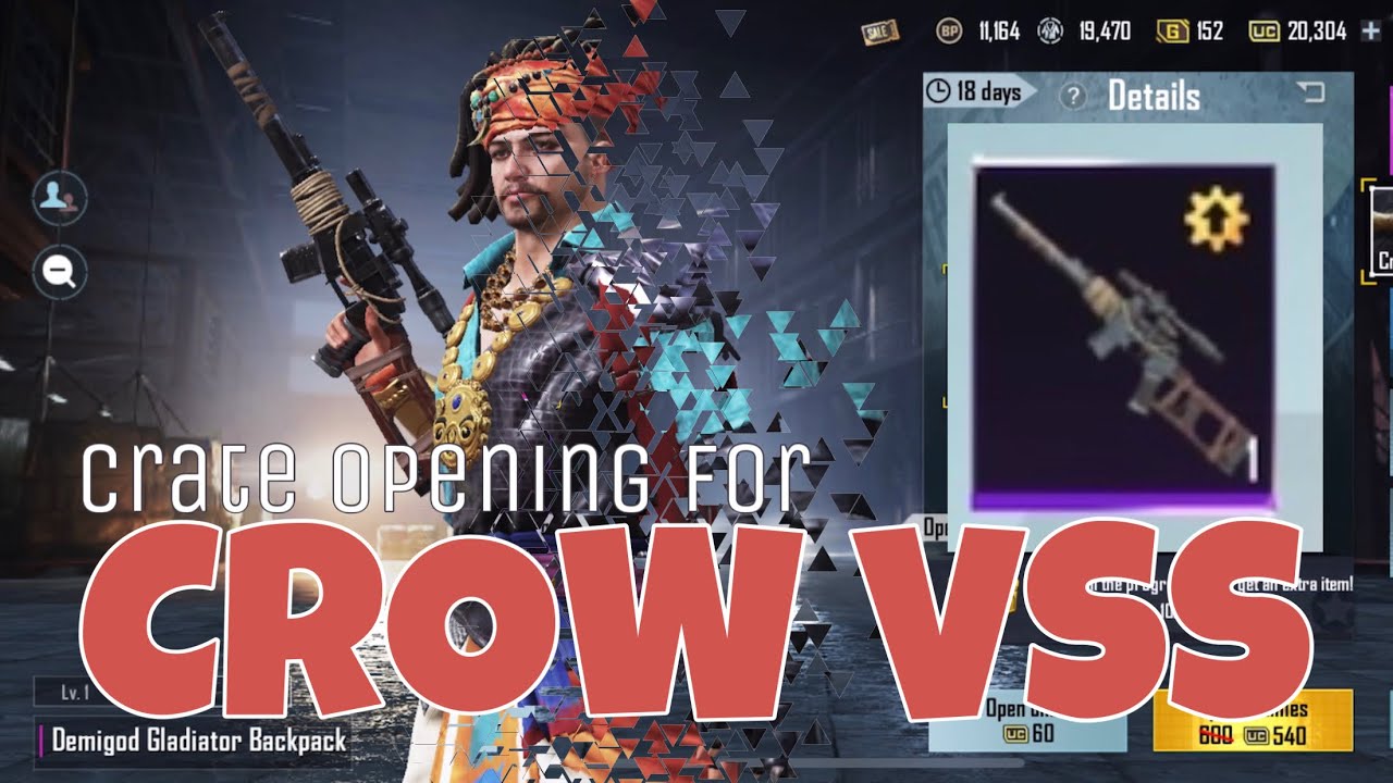 Pubg Mobile Crate Opening of Crow VSS . - YouTube
