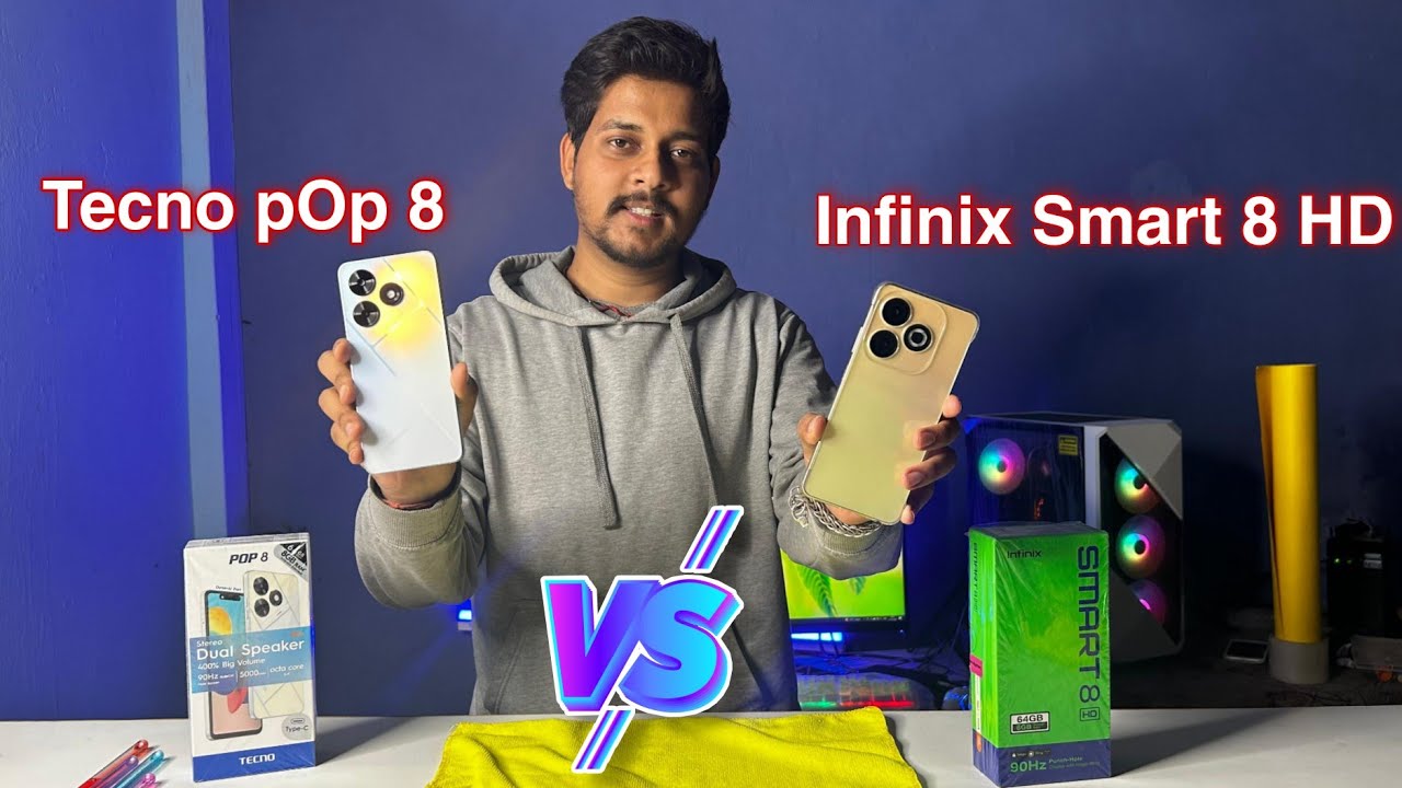 tecno pop 8 up vs infinix smart 8 hd - konsa khariden 😕 | best ...