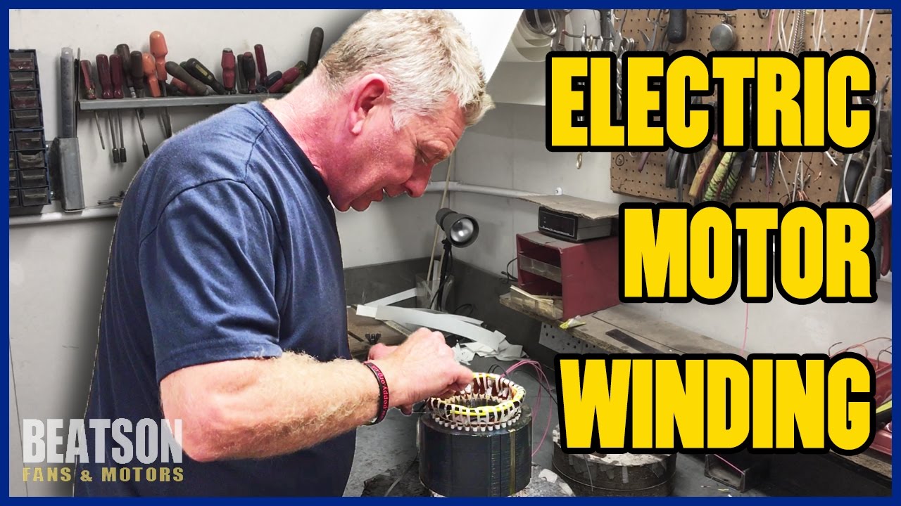 Electric Motor Winding at Beatson Fans & Motors - YouTube