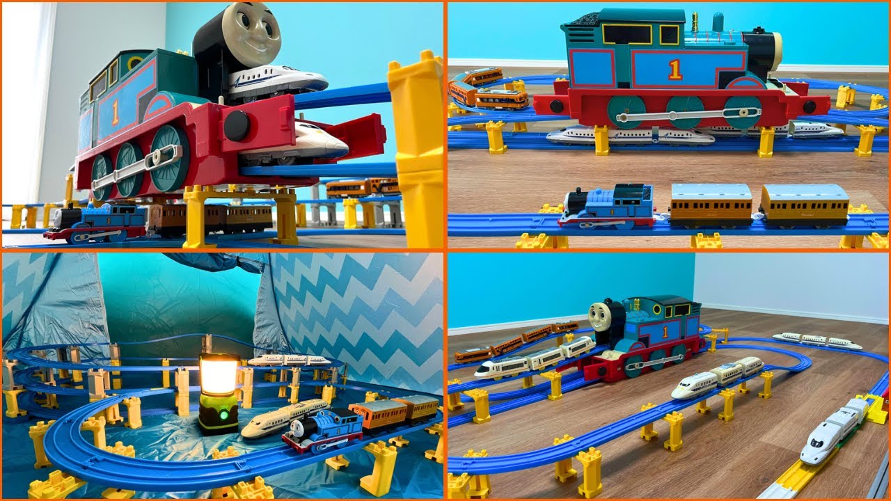 Plarail: Thomas, Shinkansen, and japanese trains running scenes ...