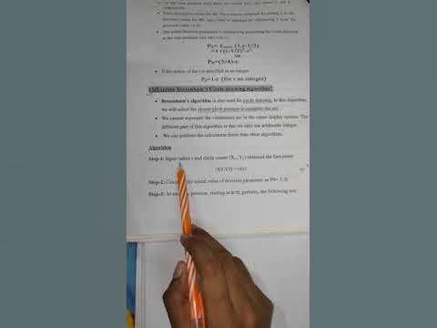 Bresenham's circle drawing algorithm - YouTube