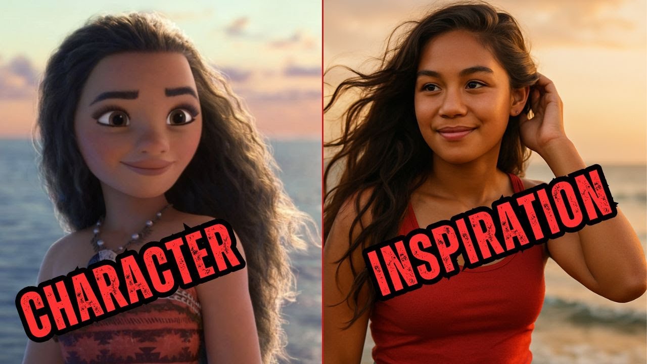 The Real Faces of Moana | Moana Real Life Reimagined | Moana Cartoon ...