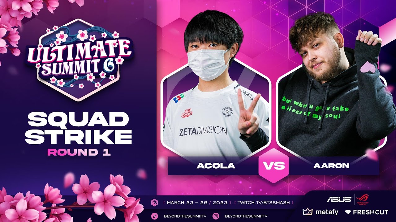 あcola vs Aaron - Squad Strike Round 1 - Smash Ultimate Summit 6 - YouTube
