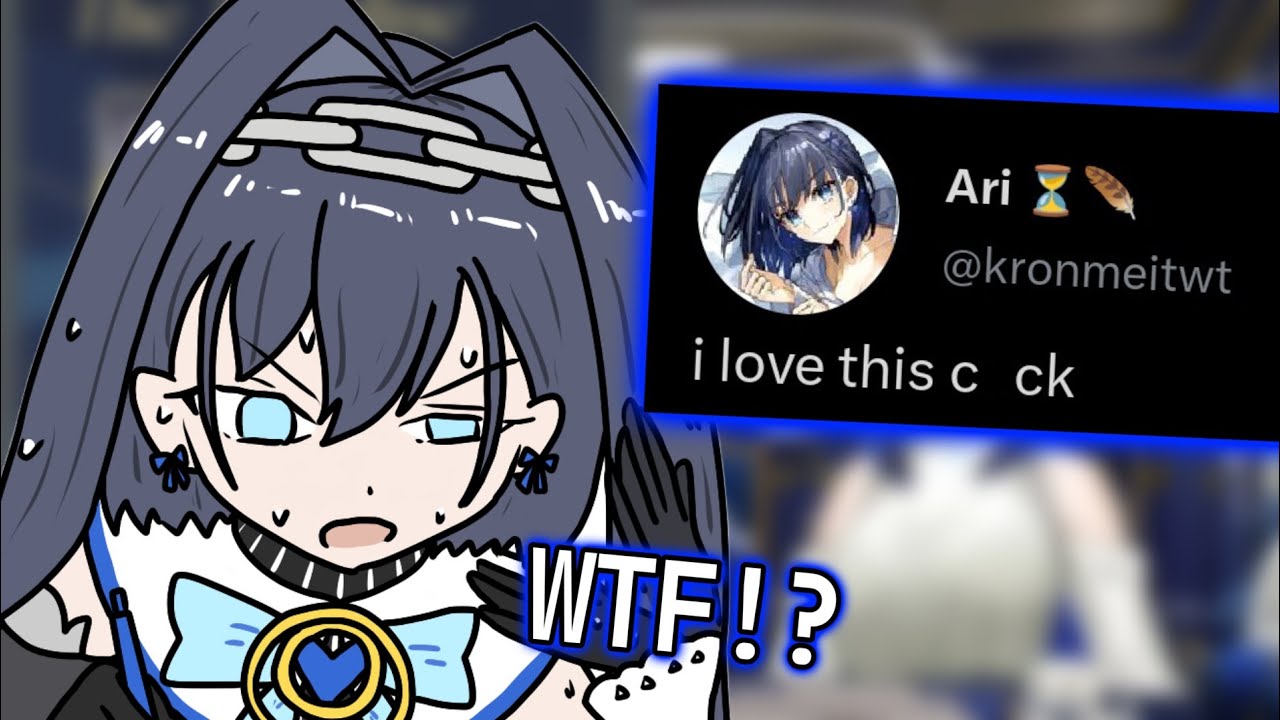 Kronii's reactions to "I love this clock" tweet trending - YouTube