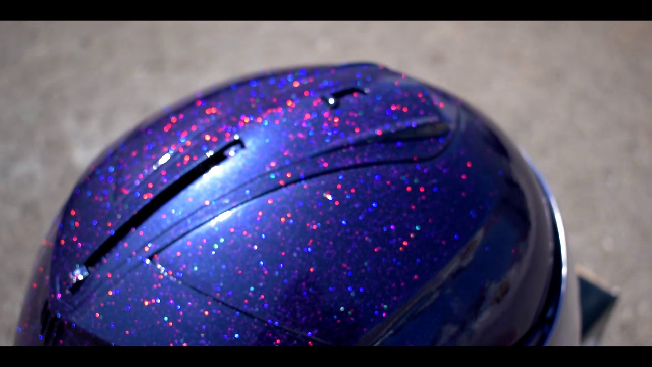 HJC HELM PURPLE/VIOLET METAL FLAKES - YouTube