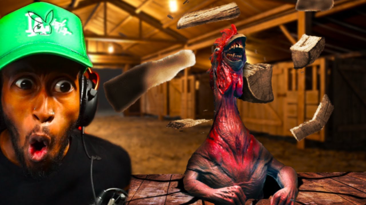 A GIANT EVIL CHICKEN HUNTS YOU DOWN!! Pt2 | Chicken Feet Horror Game ...