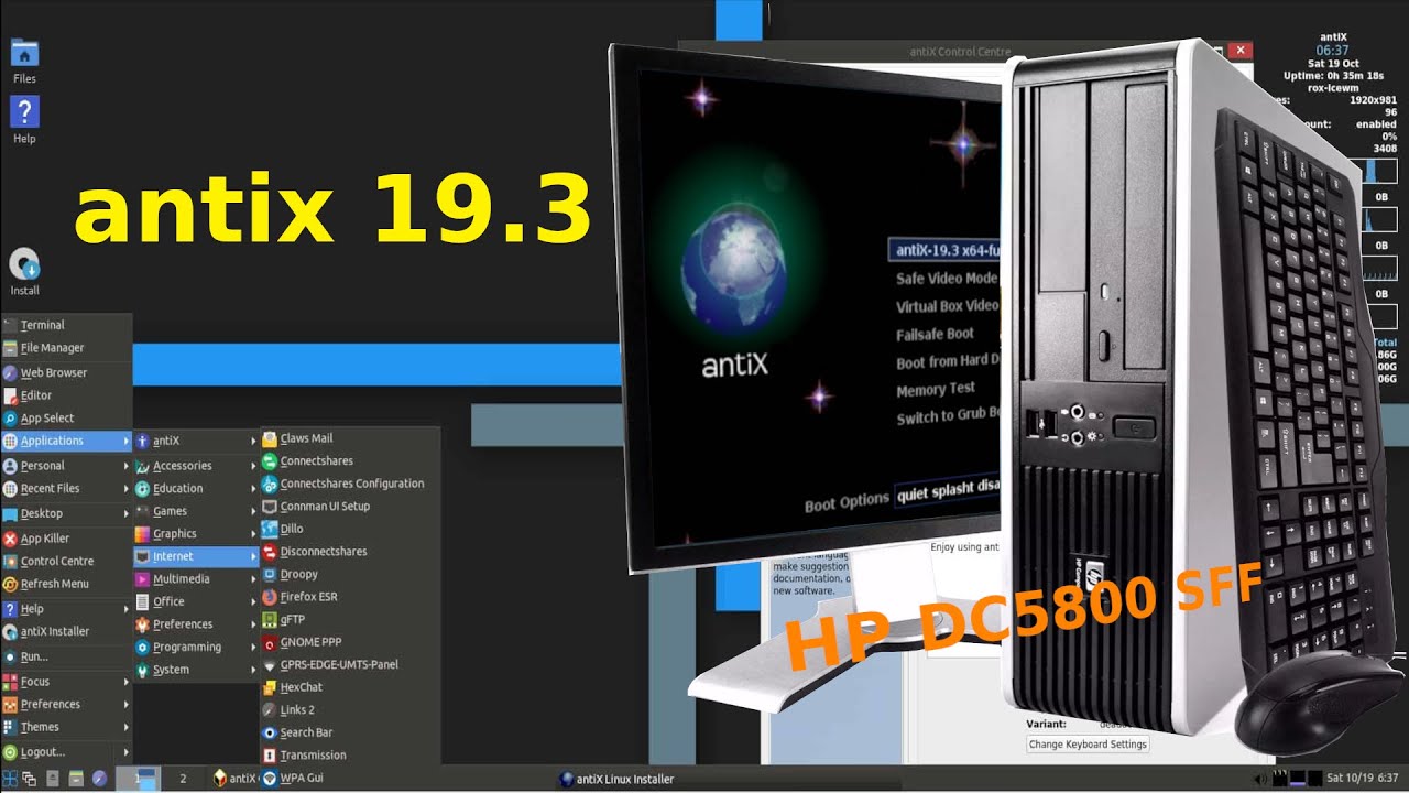 Antix 19.3 - simple et beau ! - YouTube