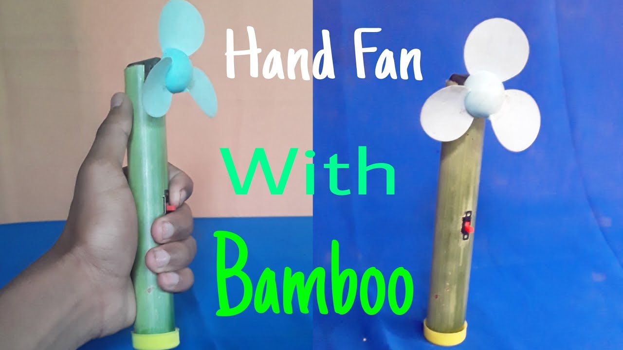 How To Make DC Fan With Bamboo..... - YouTube