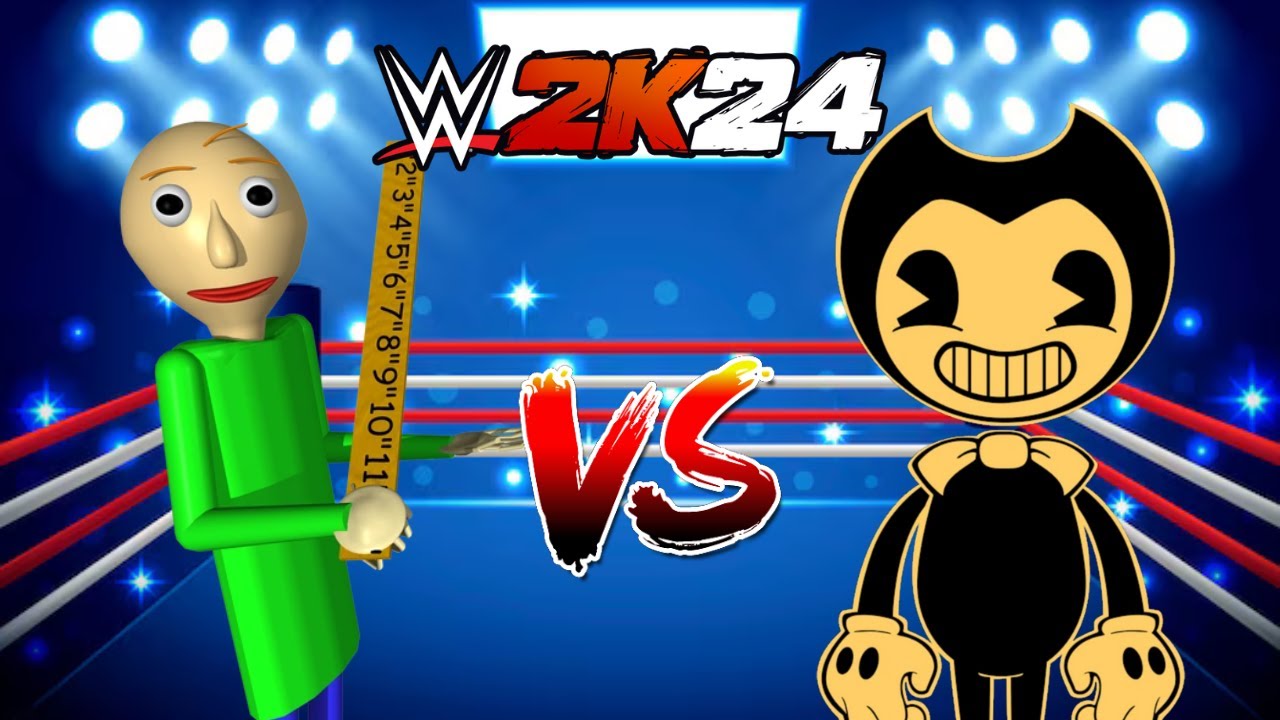 Baldi vs Bendy Wwe2k24 - YouTube