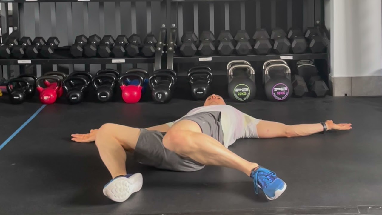 90:90 Hip Mobility Lying on Back - YouTube
