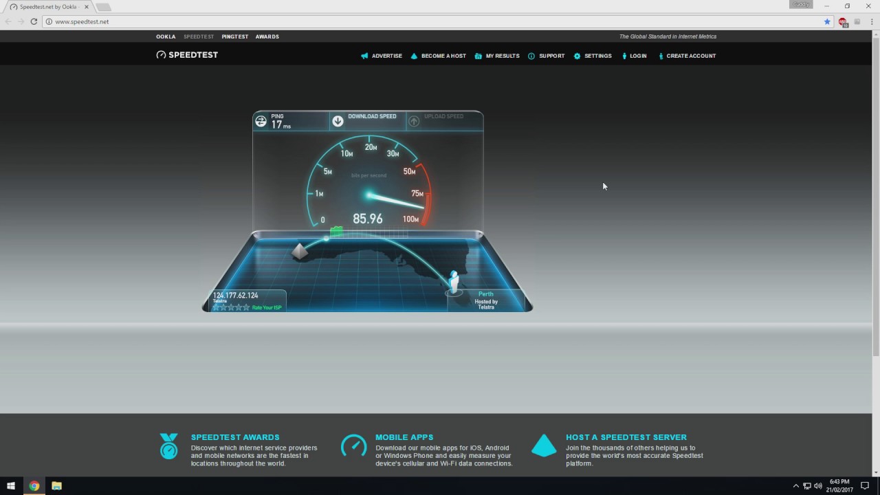 Before/After Telstra NBN FTTN 100/40 Speed test, Western Australia ...