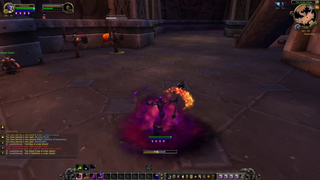 WOW Animations - Allied Races - Void Elf Demonology Warlock (female ...