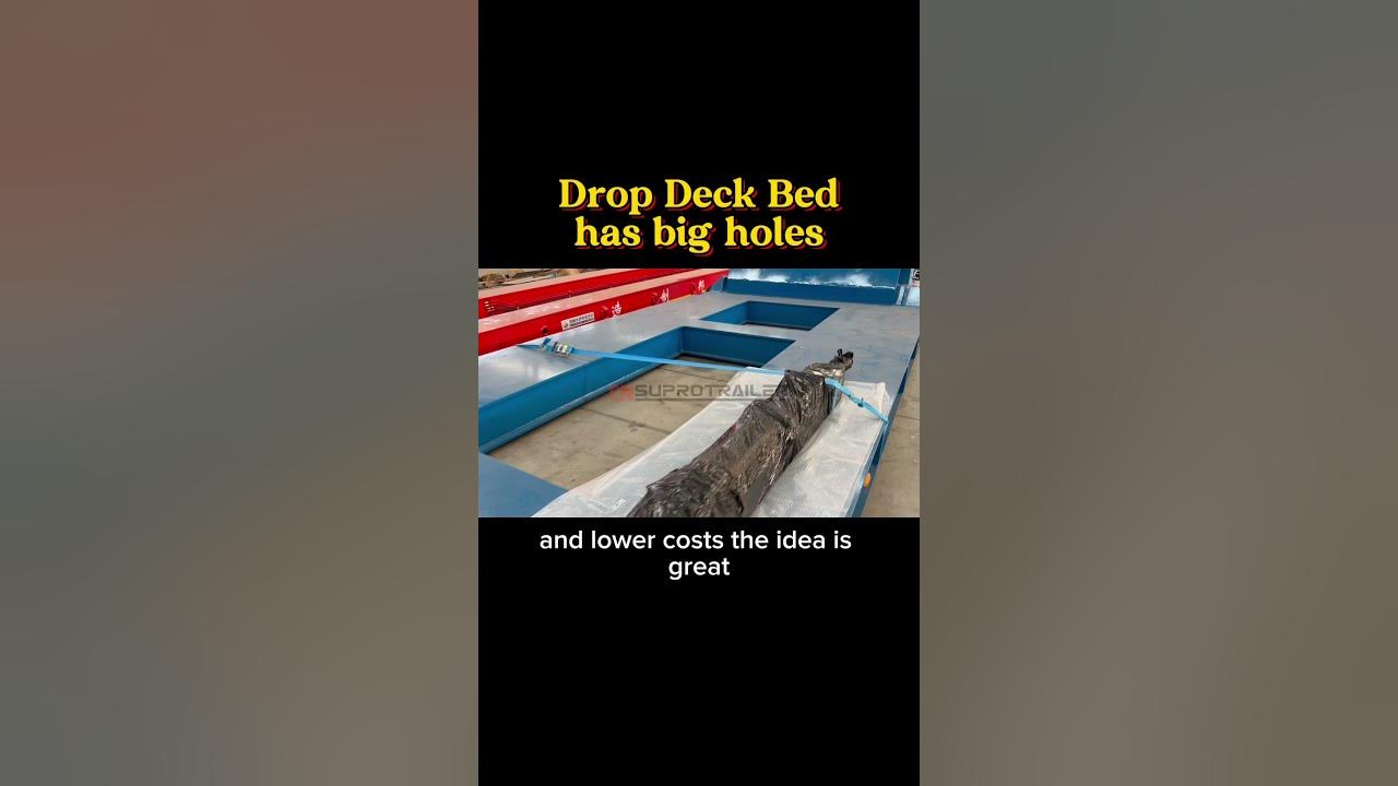 Why did Supro Trailer cut so many holes in the middle of the drop deck ... Why did Supro Trailer cut so many holes in the middle of the drop deck ...