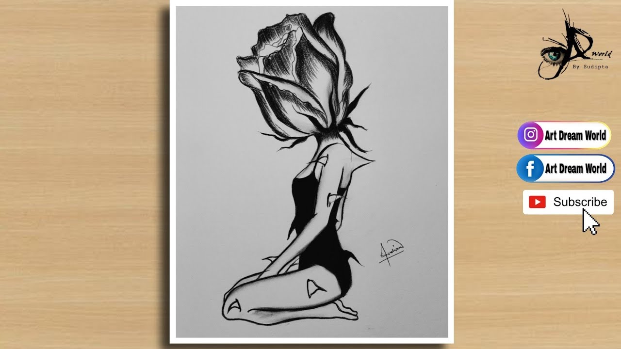 How to draw meaningfull drawing about life || sad drawing video ...