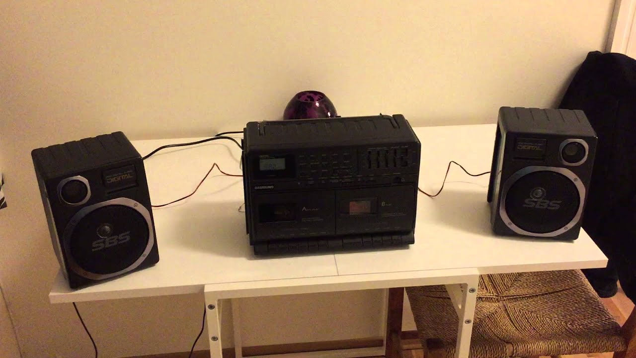Early 90's Samsung boombox - Model PDH-780 - YouTube