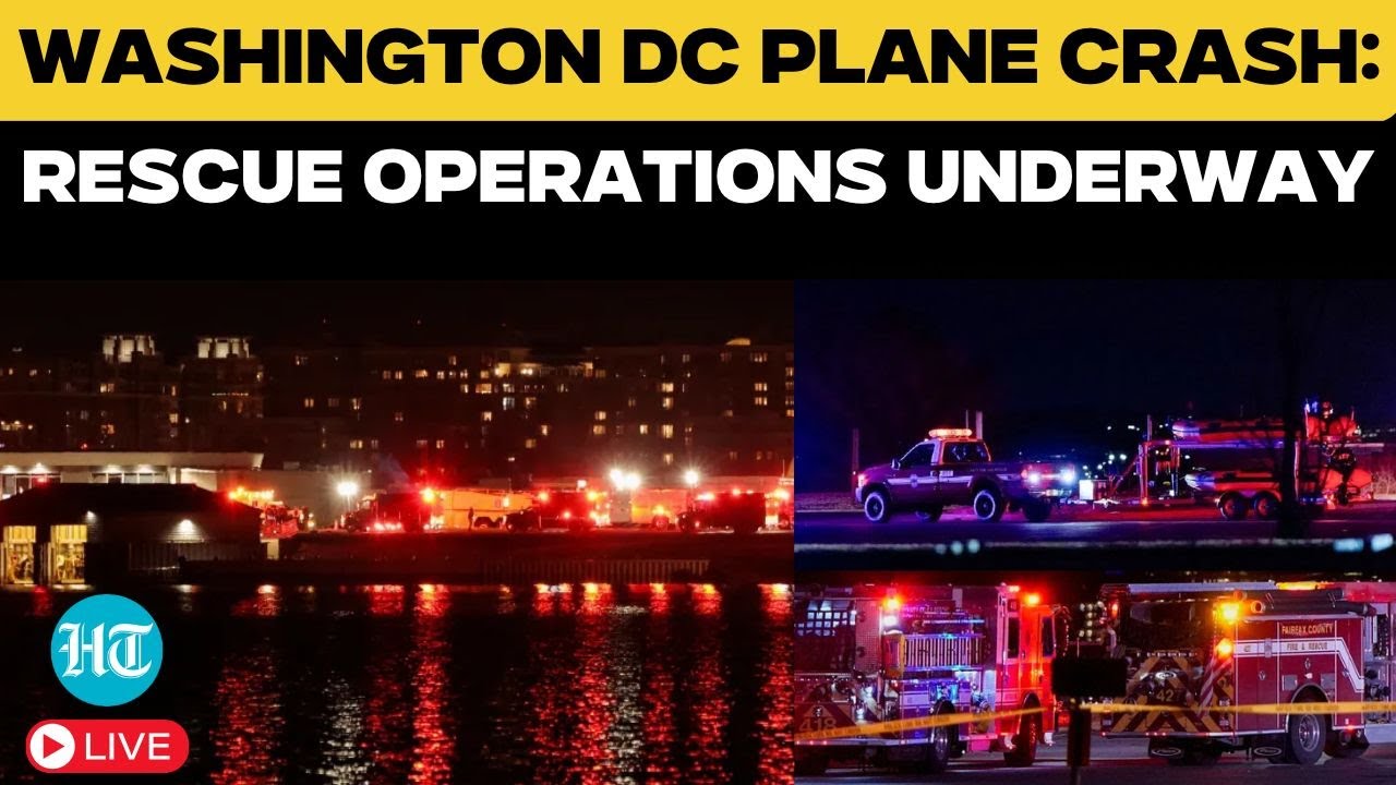 DC Plane Crash LIVE Updates | Rescue Ops Underway | Reagan Plane Crash ...