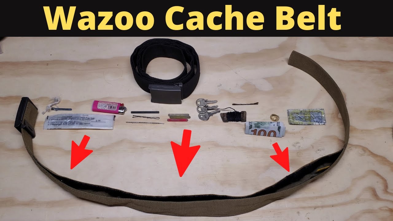 Wazoo Cache Belt "Perfect EDC Belt" - YouTube