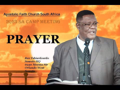 Rev Tshiwilowilo, Prayer. Apostolic Faith Church South Africa Live ...